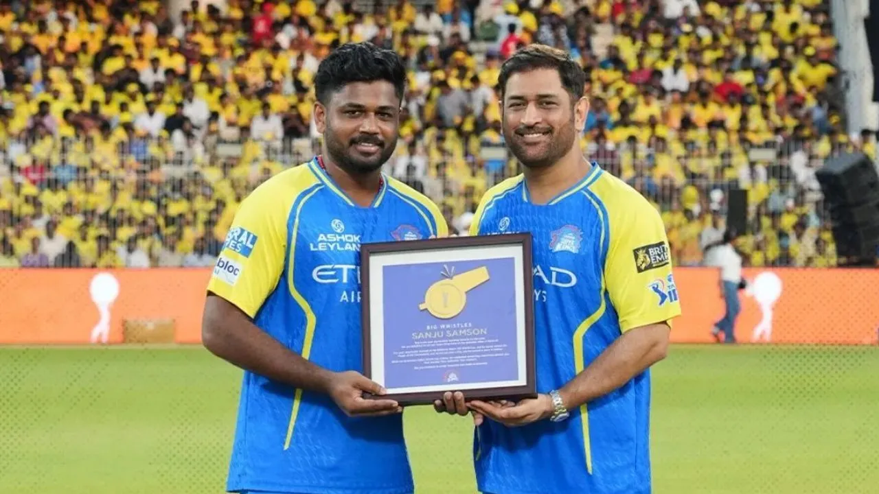 CSK Roar 2026 Event: चेपॉक में दिग्गजों का जलवा, धोनी ने सैमसन-दुबे ...